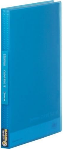 Amazon | キングジム シンプリーズクリアーF(透明)40P 青 186TSPWｱｵ 00007481 【まとめ買い5冊セット】 | ポケット式ファイル・リフィル | 文房具・オフィス用品