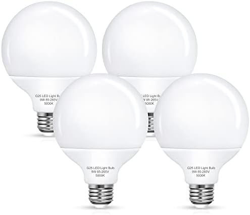 Lxcom Lighting G95/G30 LED Globe Light Bulbs 9W LED Bulb 80W Equivalent ...