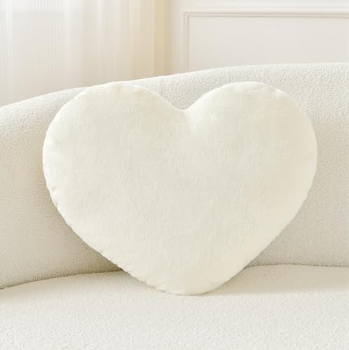 Amazon.com: Petrella Throw Pillows Heart Pillow Cute Fuzzy Pillows for ...
