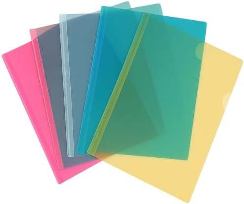 SPS Plastic Strip File Folder - Transparent A4 Sliding Bar Report ...