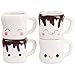 Amazon.com: Marshmallow Mugs Set of 4 with Handle Cute Marshmallow Cups ...