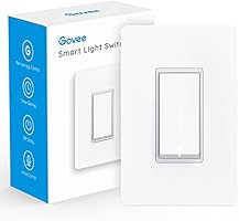 Govee Smart Light Switch, 2.4GHz Single Pole Wi-Fi Light Switch with ...