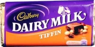 Amazon.com : Cadburys Dairy Milk Tiffin Chocolate Bar Box of 48x49g ...