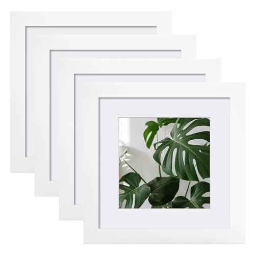 Snapklik.com : Egofine 6x6 Picture Frames Set Of 4, Made Of Solid Wood ...