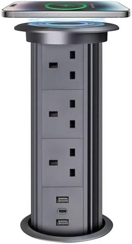 VORSPRUNG® Automatic Retractable Pop Up Power Sockets | 3x 3 pin UK ...