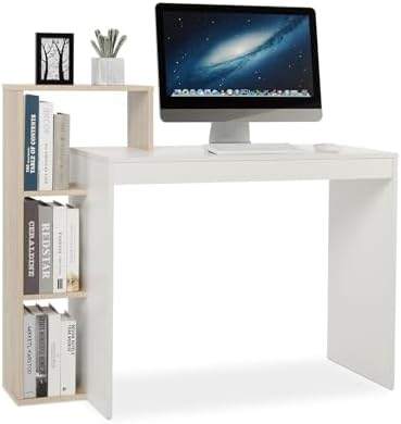 Mondeer Kleiner Schreibtisch, Moderner Computertisch mit 3-stöckiges ...
