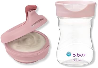 Amazon.com: b.box Toddler Training Cup & Fill+Feed Combo Pack (Blush ...