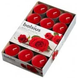 Amazon.com: Bolsius Tealight with Scent Rose Garden Box 30