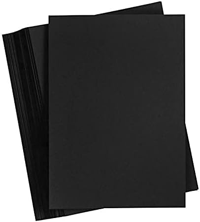 Lakeer A4 Color Paper 20 Sheets (Black) Premium Colour 180 GSM Pack for ...