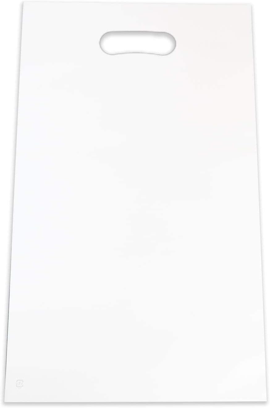 Amazon | 【A4サイズ】小判抜き 手提げ袋(白) 230x380mm 破れにくいCPP 50ミクロン厚【100枚】 | ギフトバッグ・袋 | 文房具・オフィス用品