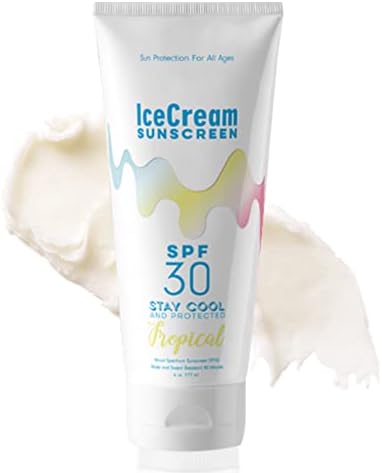 Amazon.com: IceCream Sunscreen Tropical 6oz Pack of 1 - SPF 30 Face ...