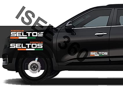 ISEE 360® Kia Car Stickers Hood Door Sides Bumper Powered by Seltos ...