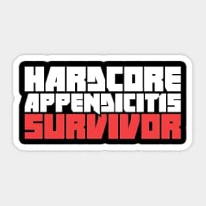 Amazon.com: Stickers Vinyl Funny Appendicitis Surgery Gift - Appendix ...