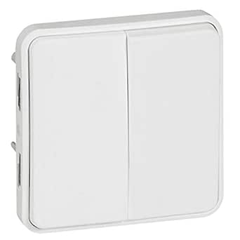 Legrand 070726 Double Interrupteur ou va-et-vient Étanche Plexo ...
