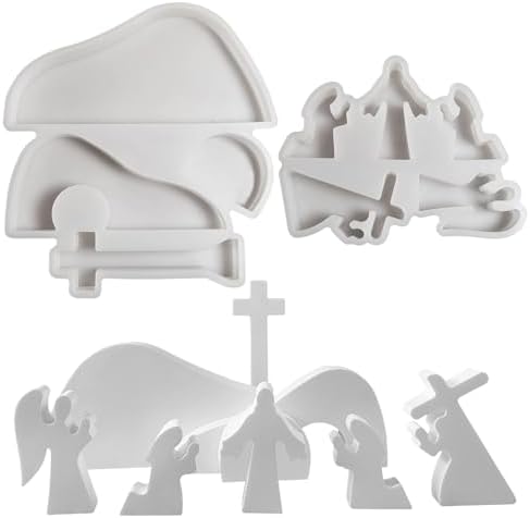 Christmas Silicone Molds, Nativity Scene Candle Mold Set, Jesus Family ...