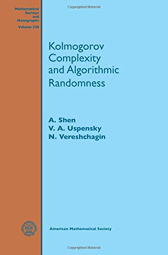 Amazon.com: Kolmogorov Complexity and Algorithmic Randomness (Mathematical Surveys and ...