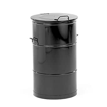 Solvent rag bin LISTON, Ø 475x780 mm, 115 L, black : Amazon.co.uk ...
