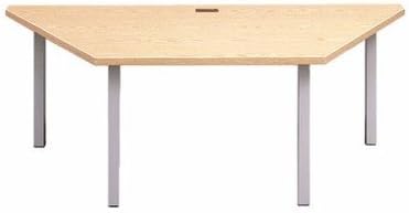 Amazon.com: Trapezoid Training Table with Adjustable Height Size: 50-96 ...