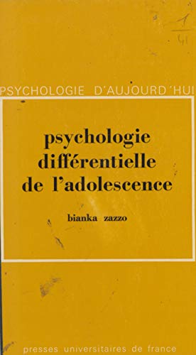 Psychologie différentielle de l'adolescence (French Edition) eBook ...
