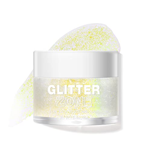 Amazon.com : BestLand Holographic Body Glitter Gel - Cosmetic-Grade ...