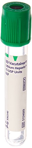 BD Medical Systems 367884 Tube with Paper Label, Additive Lithium ...