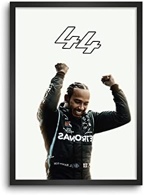 LAMRON Sir Lewis Carl Davidson Hamilton 44 Wall Decoration Art Framed ...
