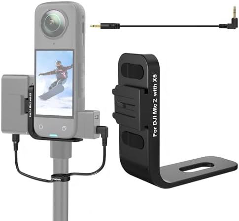 Insta360 X5 Cold Shoe Microphone Mount Compatible with DJI Mic 2 ...