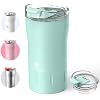 Santeco Travel Coffee Mug 12oz Insulated Coffee Cups with Flip Lid ...