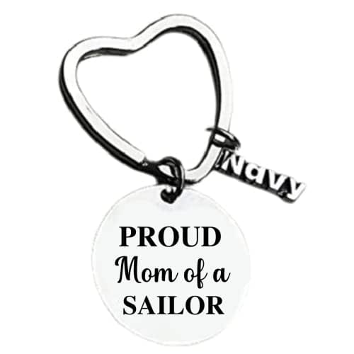 Amazon.com: Navy Mom Keychain, Proud Mom of a Sailor, Custom Military ...