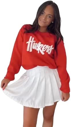 Amazon.com: H.Flynn Nebraska Crewneck Red : Sports & Outdoors