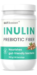 Gutbasket Pure Inulin Powder (250g) - Prebiotic Fiber for Gut Health ...