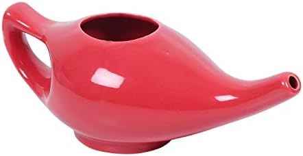 Leak Proof Durable Porcelain Ceramic Neti Pot 220 ML for Natural Nasal ...