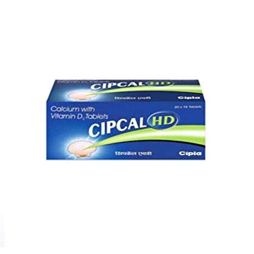 CIPCAL-HD Tablets Calcium with VitaminD3 - Pack of 20 x 15 : Amazon.in ...
