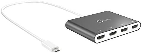 Amazon.com: j5create USB-C to 4 Port HDMI Adapter Hub- Multi Monitor ...