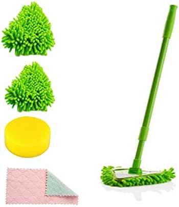 Amazon.com: Extendable Triangle Mop, Detachable 360 Degree Microfiber ...