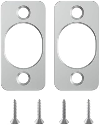 Deadbolt Strike Plate Door Backplate 1-1/8" x 2-1/4" Round Corner ...
