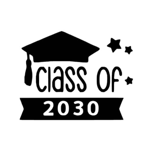 Amazon.com: Class Of 2030 Stars Decal, Graduation Iron On Decal, DIY ...