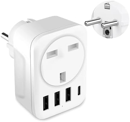 Amazon.com: Travel Plug Adapter, International Plug Adapter with ...