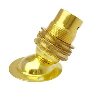 Hackensack Heavy Duty Brass Angle Bulb holder for Lamp, Lamp Base ...