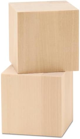 Amazon.com: 3 Inch Solid Wood Blocks Pack of 3