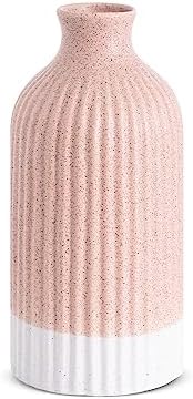 Amazon.com: Levvohd XL Beige Ceramic Vase Set of 2 for Modern Home ...