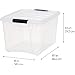Amazon.com: IRIS USA 6 Pack 40qt Clear View Plastic Storage Bin with ...