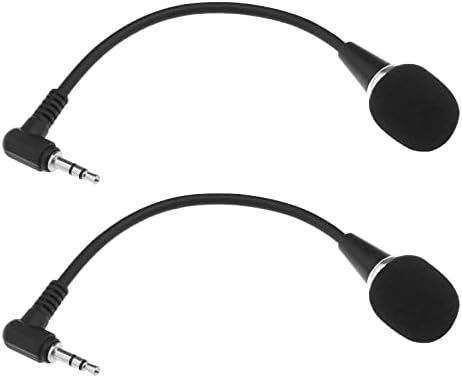 EMSea 2PCS 3.5mm Mini Flexible Microphone Noise Canceling Mic for PC ...