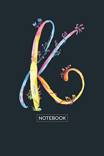 Amazon.com: K Notebook.: Initial Monogram Notebook Letter K for Women ...