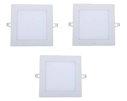 Buy Tecticon 12w Square led Panel Light for Ceiling (White Color) with ...