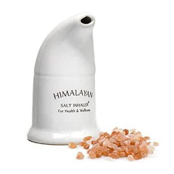 Himalayan Salt Inhaler & 180g Pink Salt, Crystal Salt, Refillable Salt ...