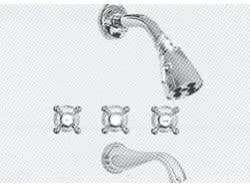Sigma Tub Shower 1 201433 Sigma 3 Valve Tub amp Shower Set Antique Gold ...