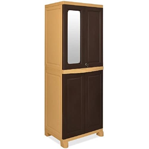 Nilkamal Freedom Big 1 (Fb1M) Plastic Big Mirror Cabinet For Storage|3 ...