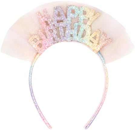 Amazon.com : SuPoo Blue Happy Birthday Headband Birthday Crown for ...
