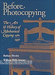 Amazon | Before Photocopying | Rhodes, Barbara J., Streeter, William W ...